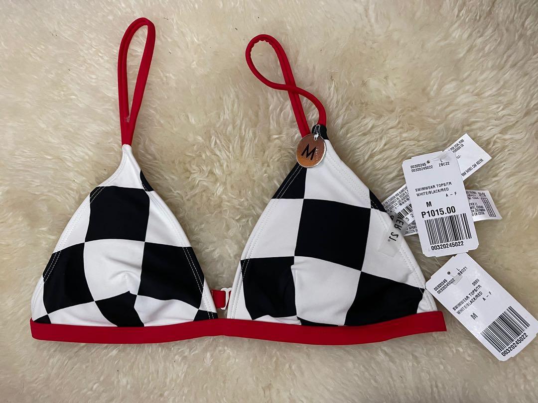 Brand New Auth Forever 21 Checkered Triangle Bikini Top, Women's ...
