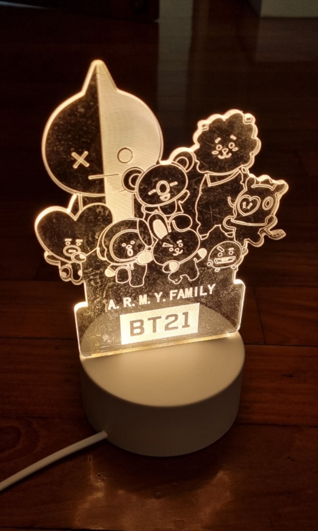 BT21 night light, Hobbies & Toys, Toys & Games on Carousell