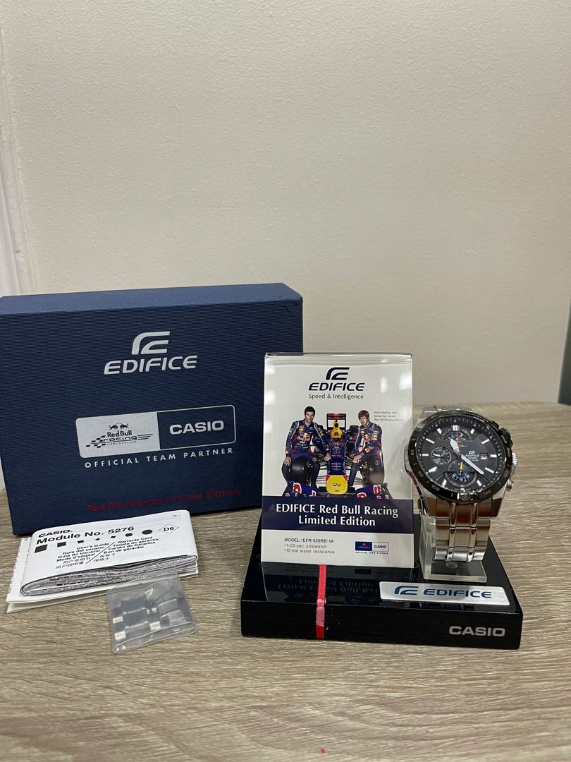 Casio Edifice Red Bull Racing Limited Edition, Men's Fashion, Watches ...
