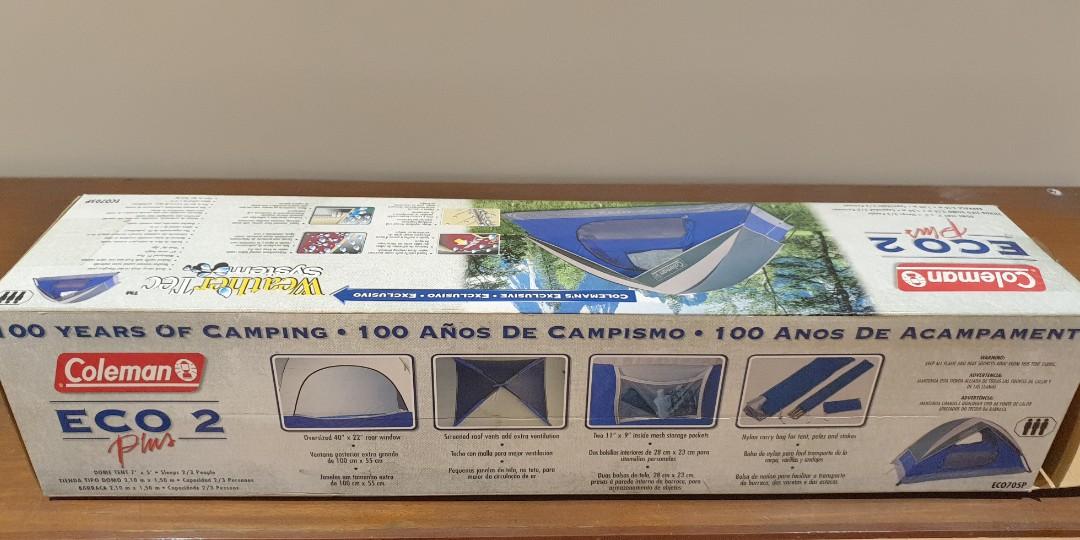 Coleman Eco2 plus camping tent, Sports Equipment, Hiking & Camping on ...