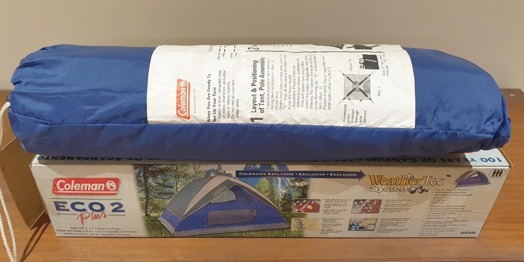 Coleman Eco2 plus camping tent, Sports Equipment, Hiking & Camping on ...