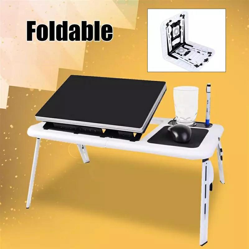 Cooling Fan Laptop Desk Foldable Laptop Table Tray Desk Tablet Desk ...