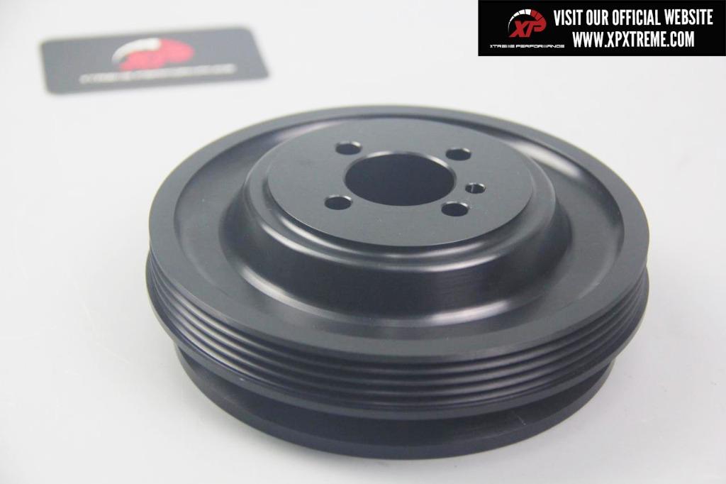CRANK PULLEY PROTON WIRA SATRIA SAGA ISWARA 4G15 MMC OEM SIZE BLACK ...