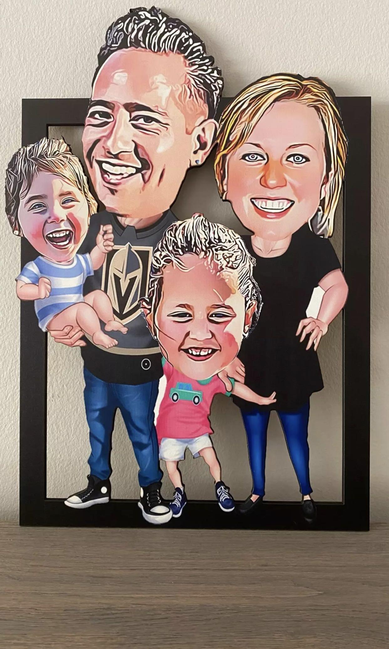 Custom Standing Photo Frame Caricature Table Decor Wall Decor m48 ...