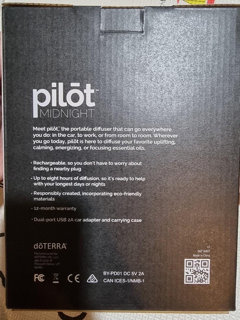 Doterra Limited Edition Pilot Diffuser (midnight), Furniture & Home ...