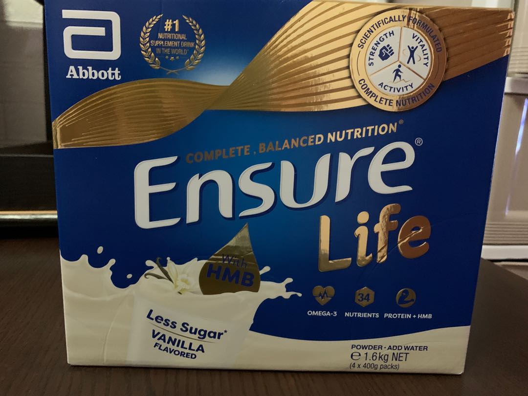 Ensure life vanilla HMB 1.6 kg, Health & Nutrition, Health Supplements ...