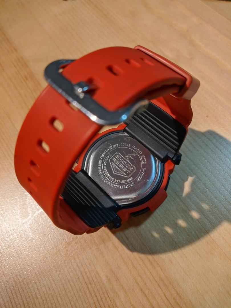 G SHOCK MAT MOTOR MERAH G-7900A, Men's Fashion, Watches & Accessories ...