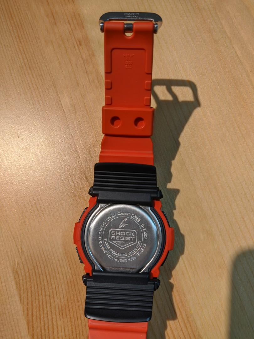 G SHOCK MAT MOTOR MERAH G-7900A, Men's Fashion, Watches & Accessories ...