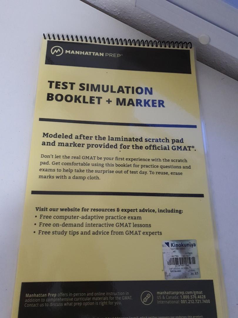 GMAT test simulation booklet, Hobbies & Toys, Books & Magazines ...