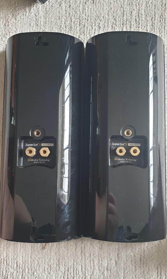 GoldenEar SuperSat 3 Satellite Audio Video Speaker, Audio, Soundbars ...