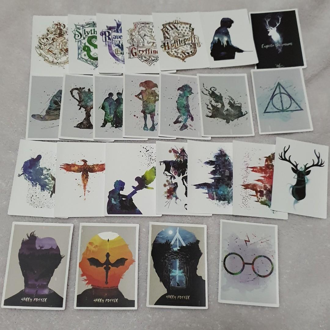 Harry Potter Aesthetic Waterproof Stickers (Hufflepuff/Ravenclaw ...