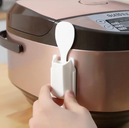 Kitchen Removable Rice Scoop Storage Rack Sucker Spoon Storage Rack ...