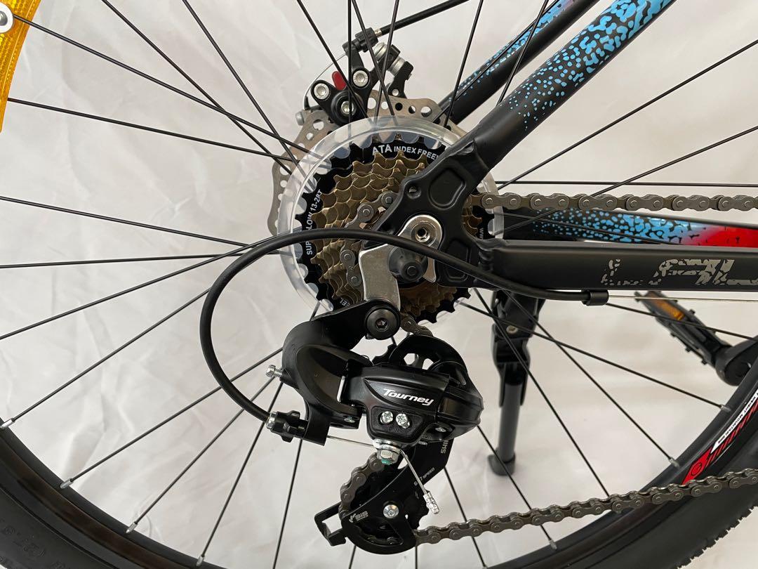 Laux Warpath 1.0 27.5 Inch Red/Green/Blue Mountain Bike/Bicycle 24 ...