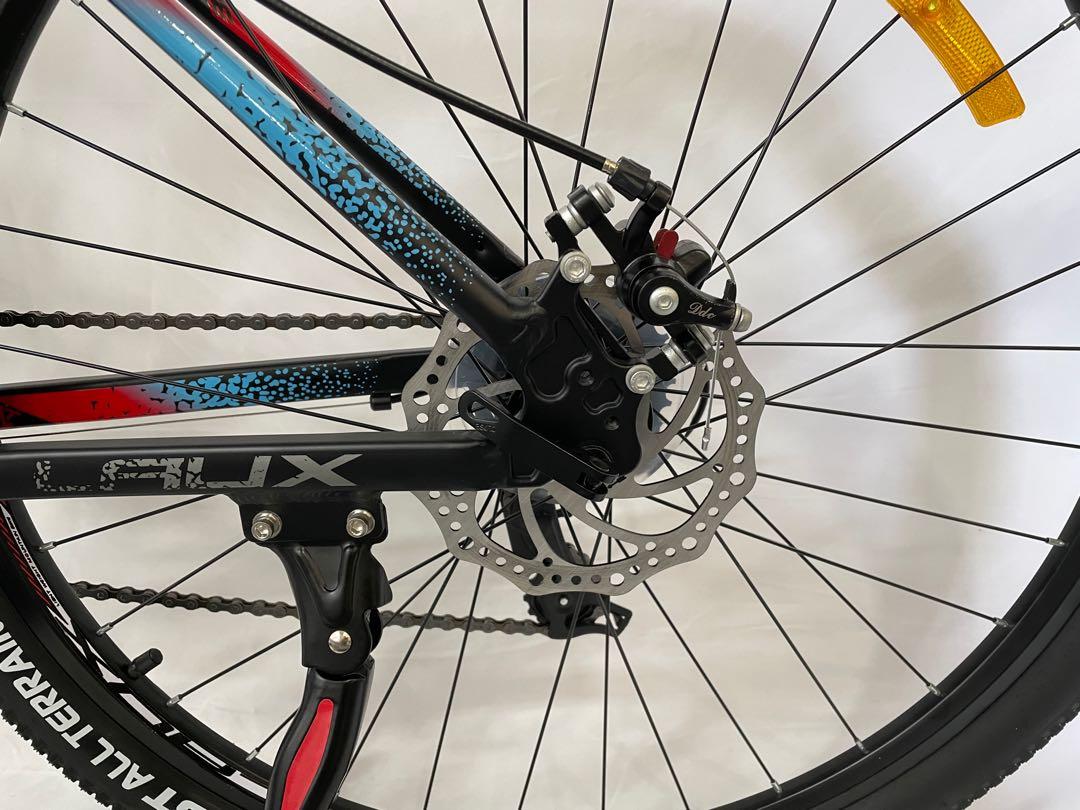 Laux Warpath 1.0 27.5 Inch Red/Green/Blue Mountain Bike/Bicycle 24 ...