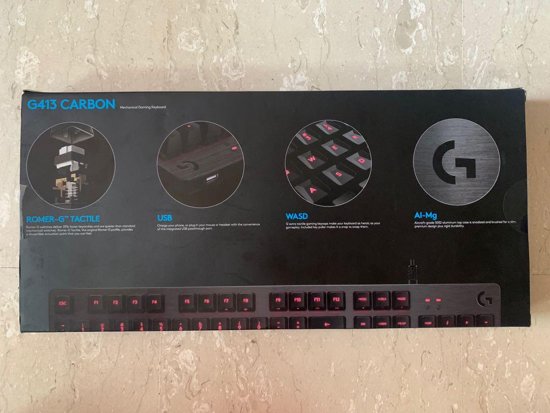 Logitech G413 Carbon Mechanical Keyboard, Computers & Tech, Parts ...