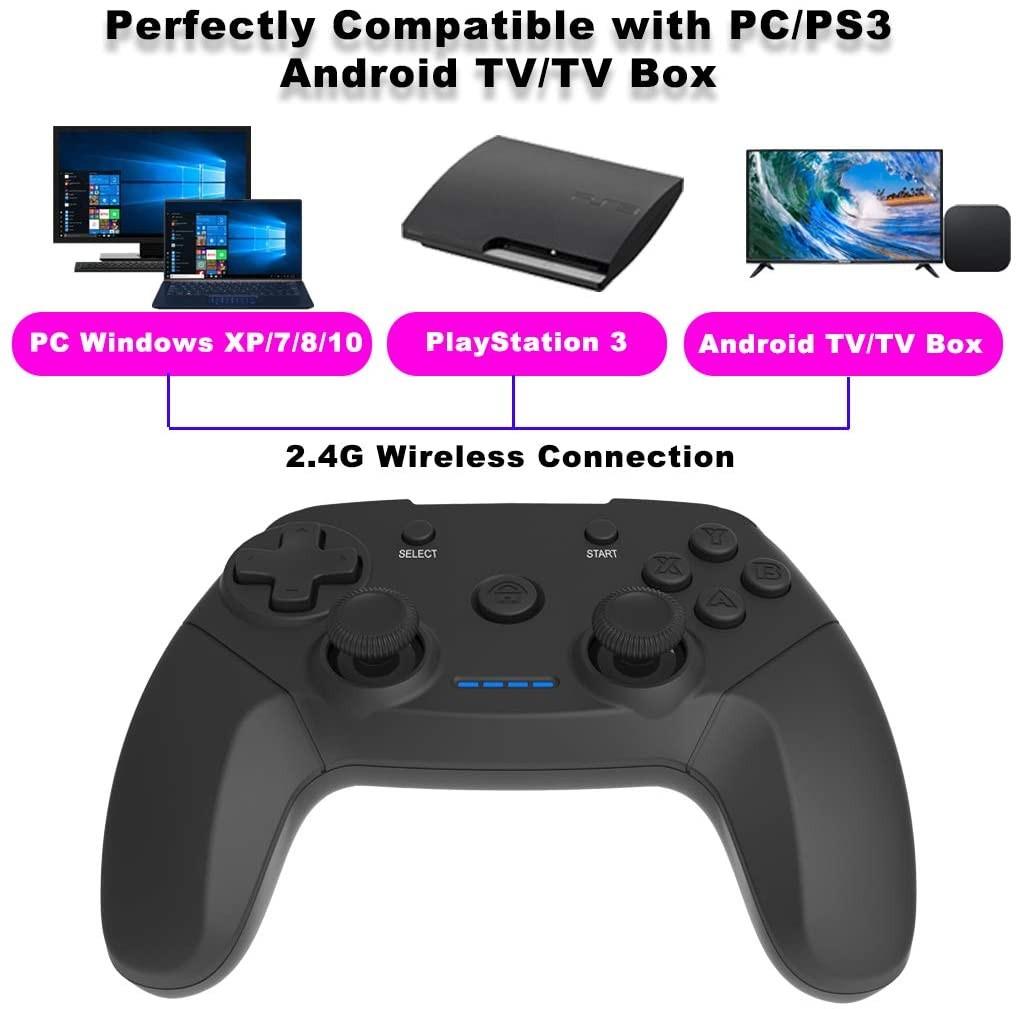 Maegoo Controller for PC PS3 Wireless, 2.4 GHz Remote Game Controller ...