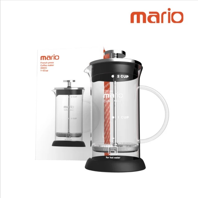 Mario 350ml Coffee Maker French Press Glass, TV & Home Appliances ...