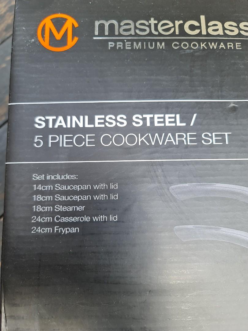 Masterclass 5 Piece Cookware Set, TV & Home Appliances, Kitchen ...