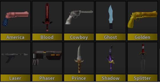 Murder Mystery 2 (MM2) Full Godly Set Including Ancient and Vintage ...