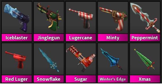 Murder Mystery 2 (MM2) Full Godly Set Including Ancient and Vintage ...