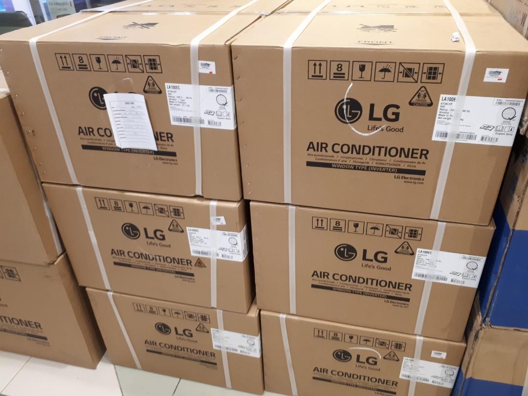 New LG Dual Inverter Window type Aircon la080ec La100ec la100el la150ec ...