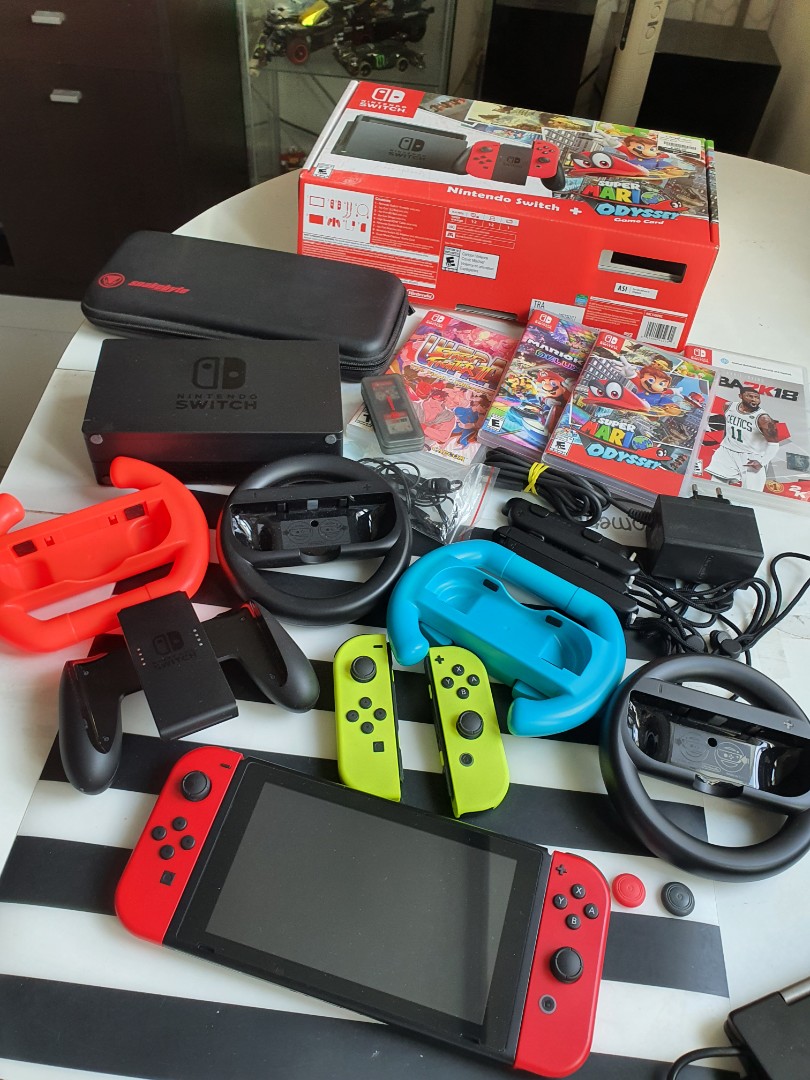 Nintendo Switch Super Mario Odyssey Bundle: Complete Set & Add-Ons ...