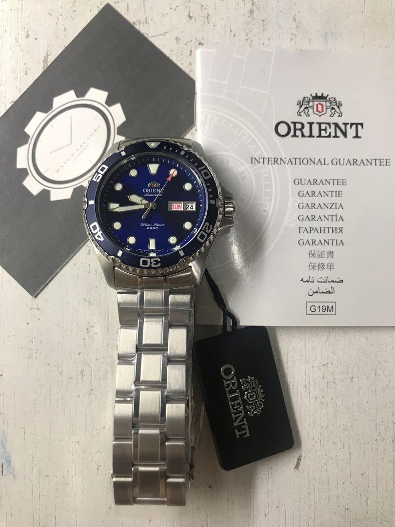 Orient Ray 2 Blue FAA02005D9, Men's Fashion, Watches & Accessories ...