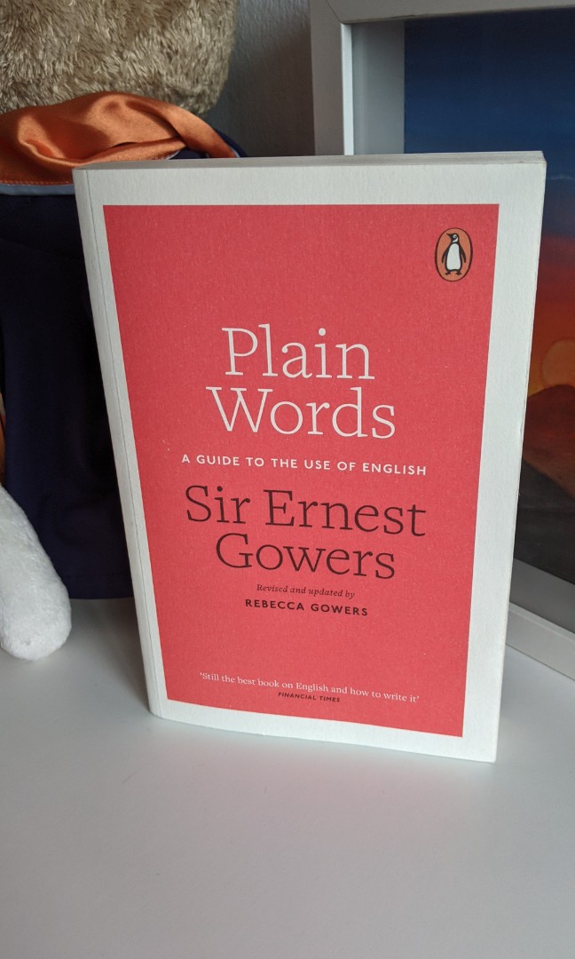 Plain Words - Sir Ernest Gowers, Hobbies & Toys, Books & Magazines ...
