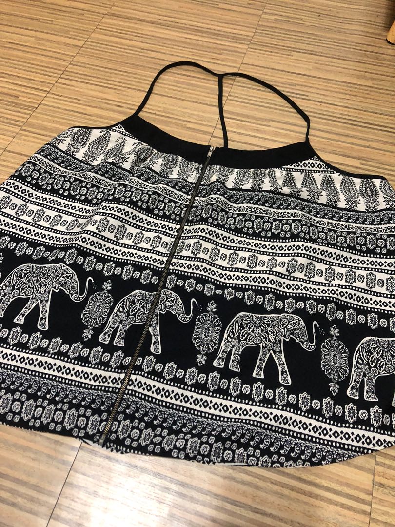 PLUS SIZE - Boho Elephant Top, Women's Fashion, Tops, Sleeveless on ...