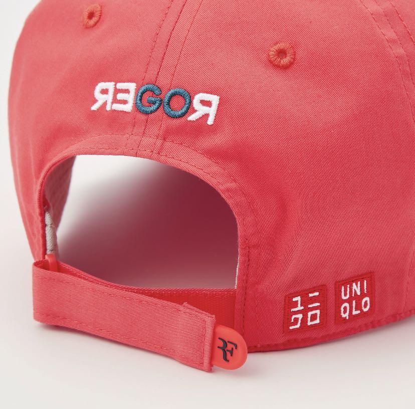Roger Federer RF Uniqlo Cap - red, Men's Fashion, Watches & Accessories ...
