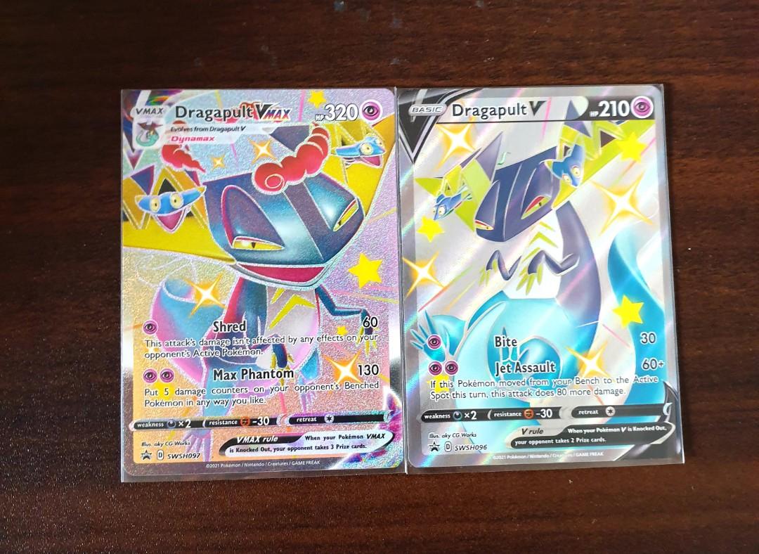 SHINY DRAGAPULT V/ VMAX SET FULL ART POKEMON TCG CARDS, Hobbies & Toys ...