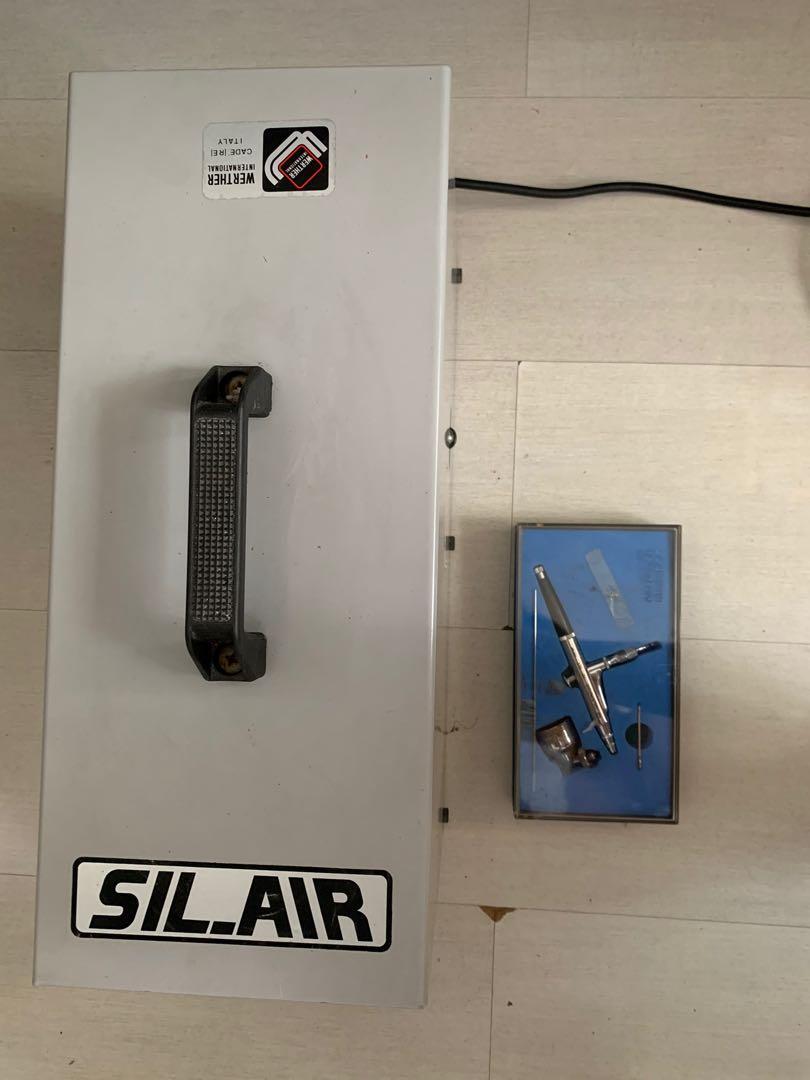 Sil-Air silent compressor & Olympos Airbrush set, Hobbies & Toys ...