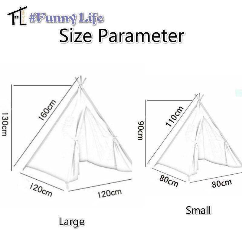 Teepee Tent (Small size), Furniture & Home Living, Outdoor Furniture on ...