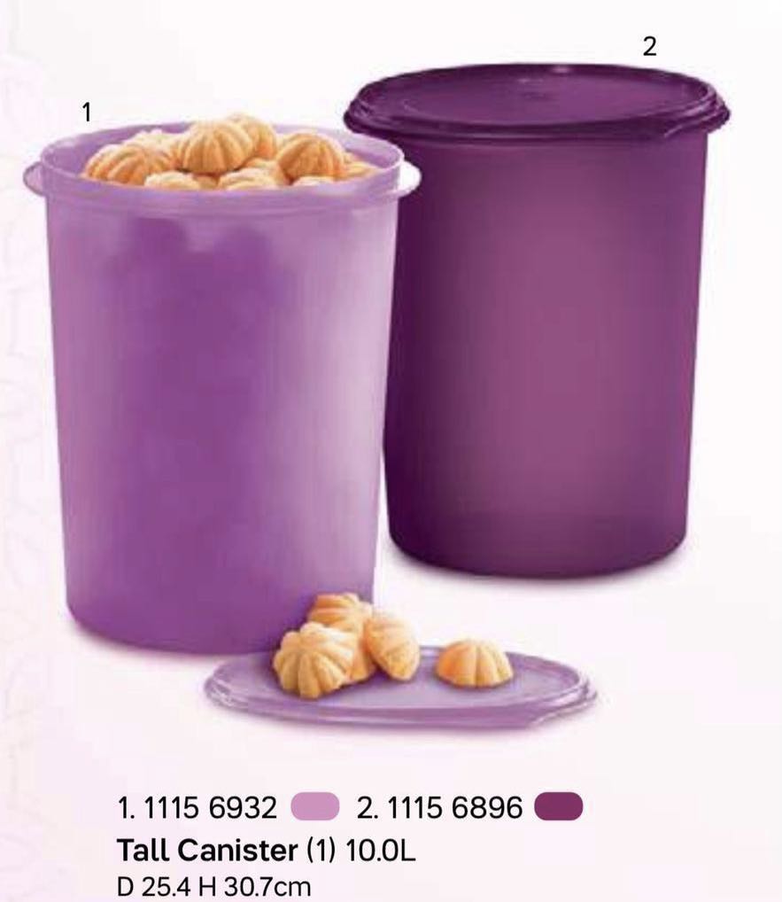 Tupperware 10 L Tall canister, Furniture & Home Living, Kitchenware ...
