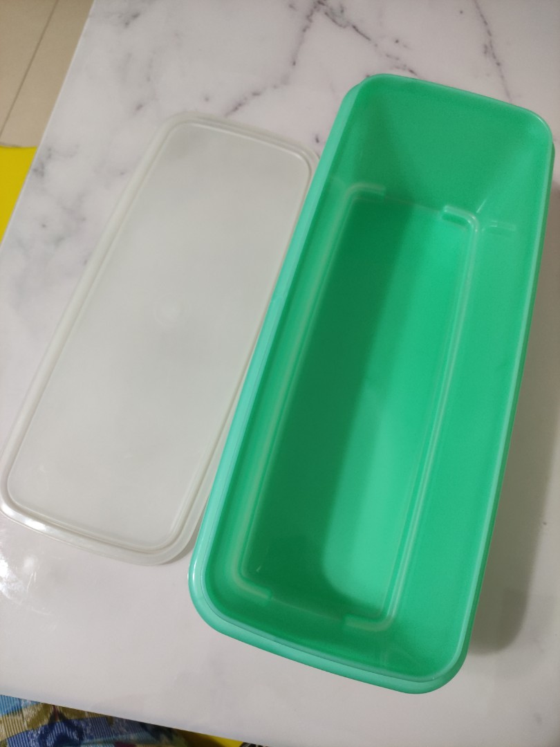 Tupperware rectangle 12cm x12cm x37cm, Furniture & Home Living, Home ...