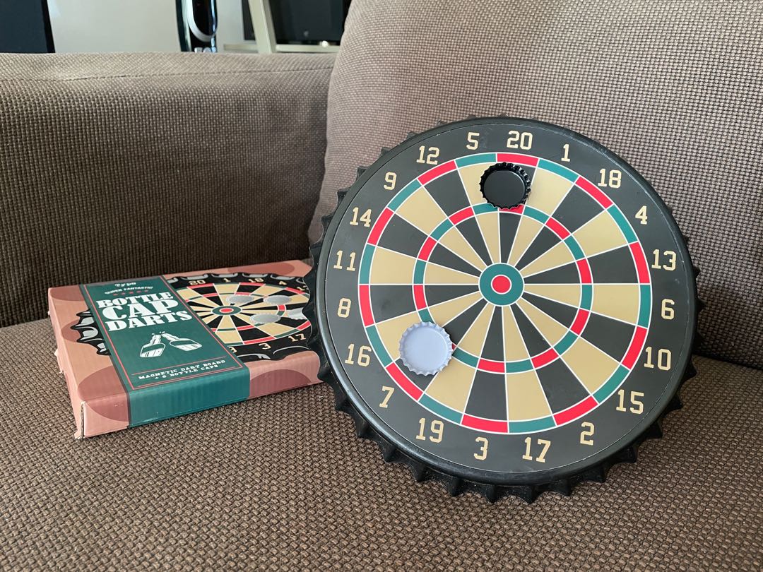 Typo Bottle Cap Darts, Hobbies & Toys, Toys & Games on Carousell