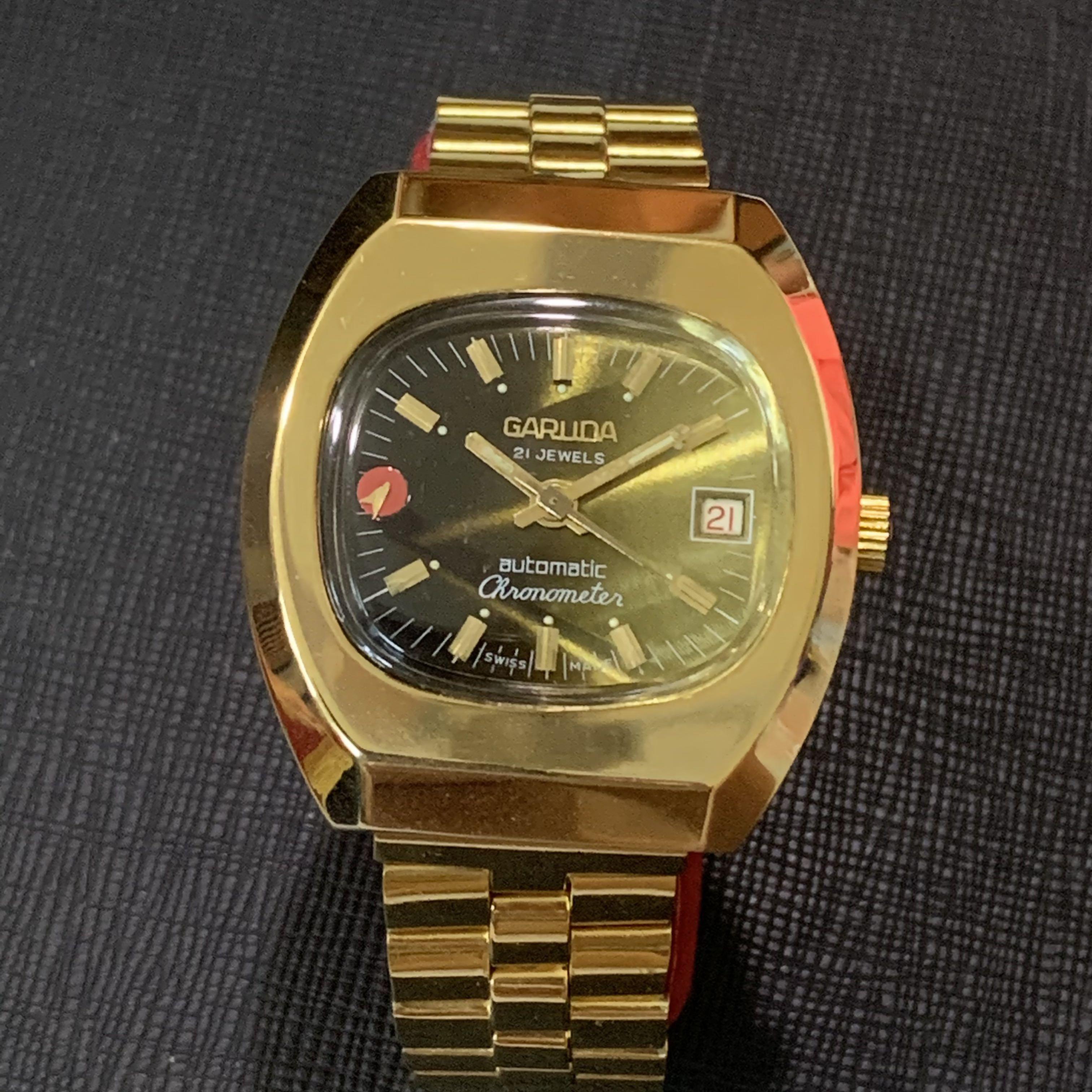 Vintage Garuda Chronometer Watch, Men's Fashion, Watches & Accessories ...