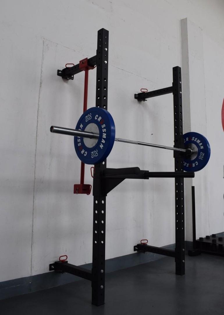 WALL MOUNT FOLDABLE SQUAT RACK BN READY STOCK, Sports Equipment ...
