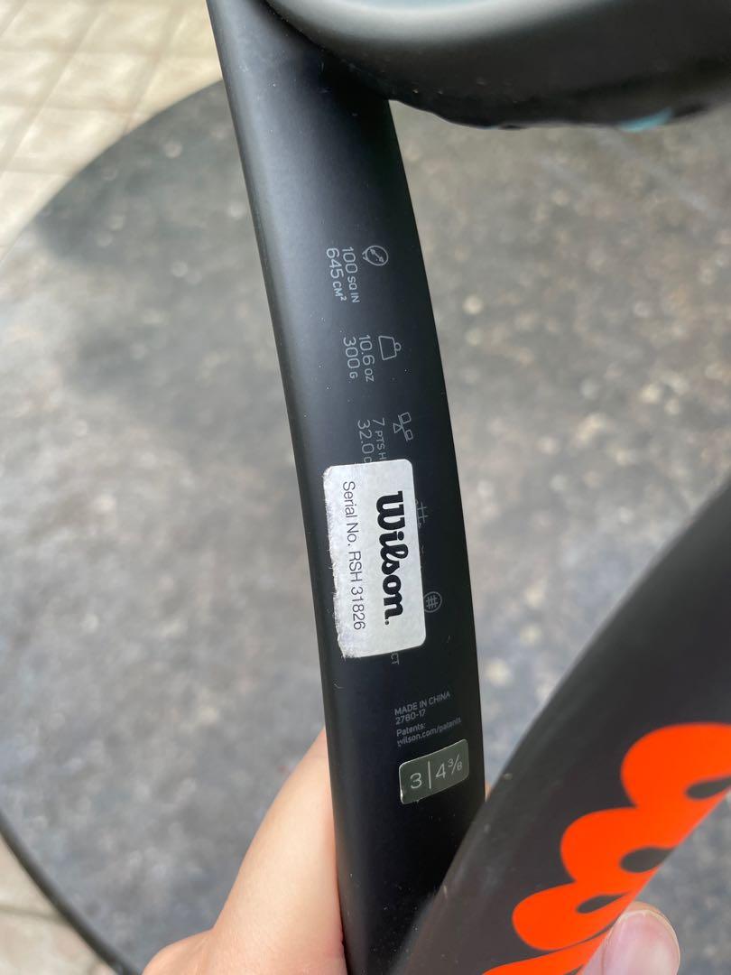 Wilson Burn 100S v2.5, Sports Equipment, Sports & Games, Racket & Ball ...