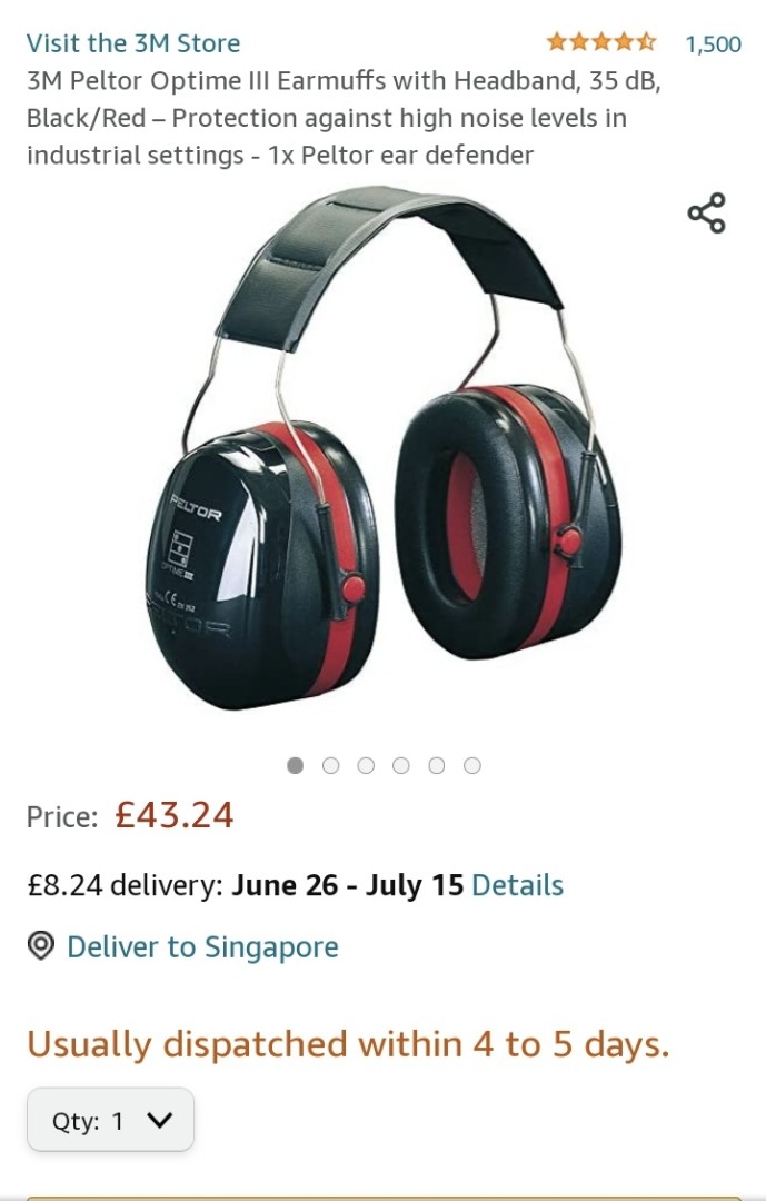 3M Peltor Optime 3, Audio, Other Audio Equipment on Carousell