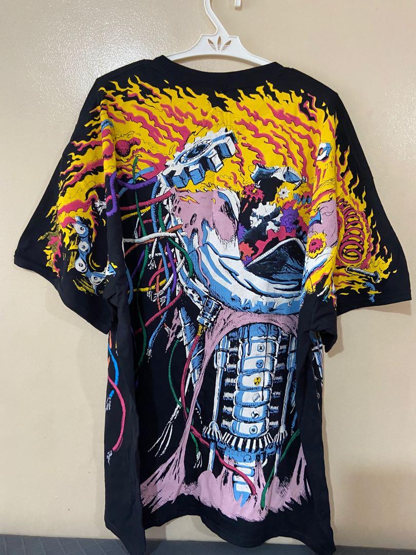 ⚙️ DEADSTOCK Liquid Blue All Over Print Weapon X shirt • Travis Scott ...