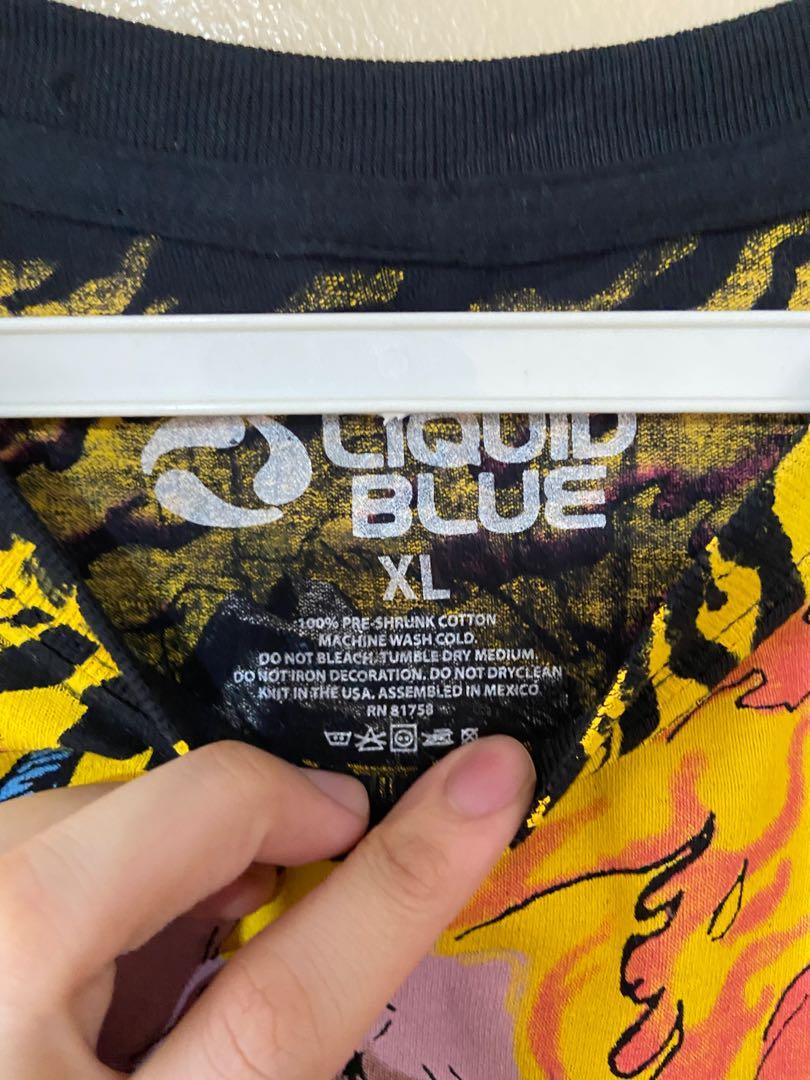 ⚙️ DEADSTOCK Liquid Blue All Over Print Weapon X shirt • Travis Scott ...