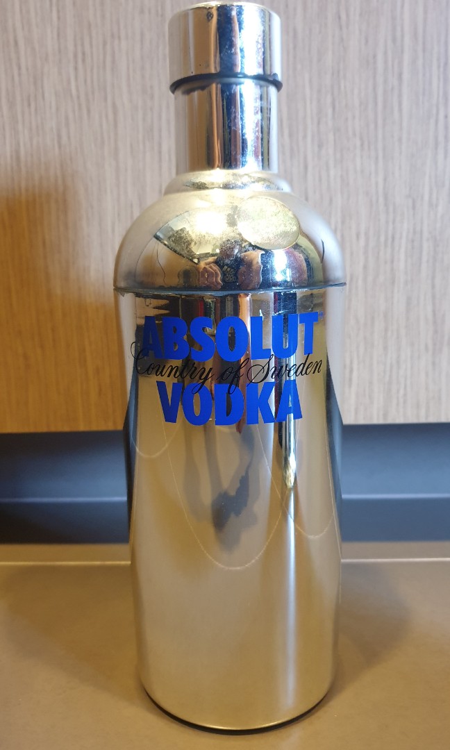 Absolut Vodka Chrome Shaker Edition, Food & Drinks, Alcoholic Beverages ...