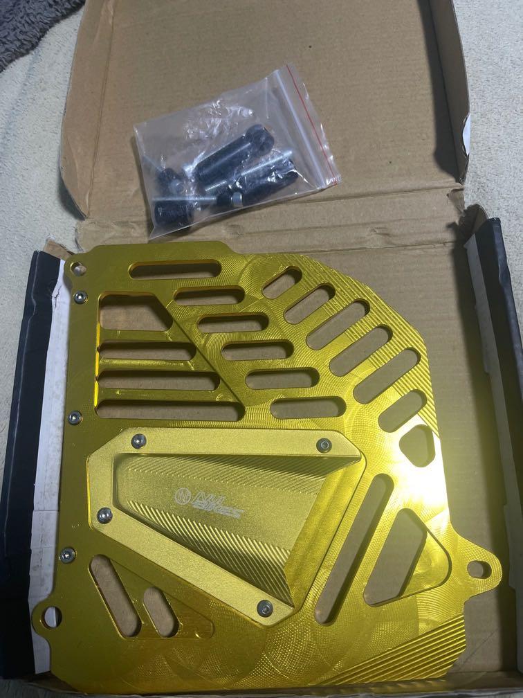 Aerox Radiator Cover. Gold, Motorcycles, Motorcycle Accessories on ...