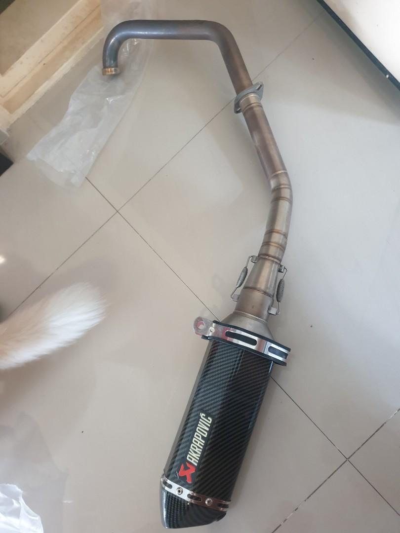 Akra non legal exhaust, Motorcycles, Motorcycle Accessories on Carousell