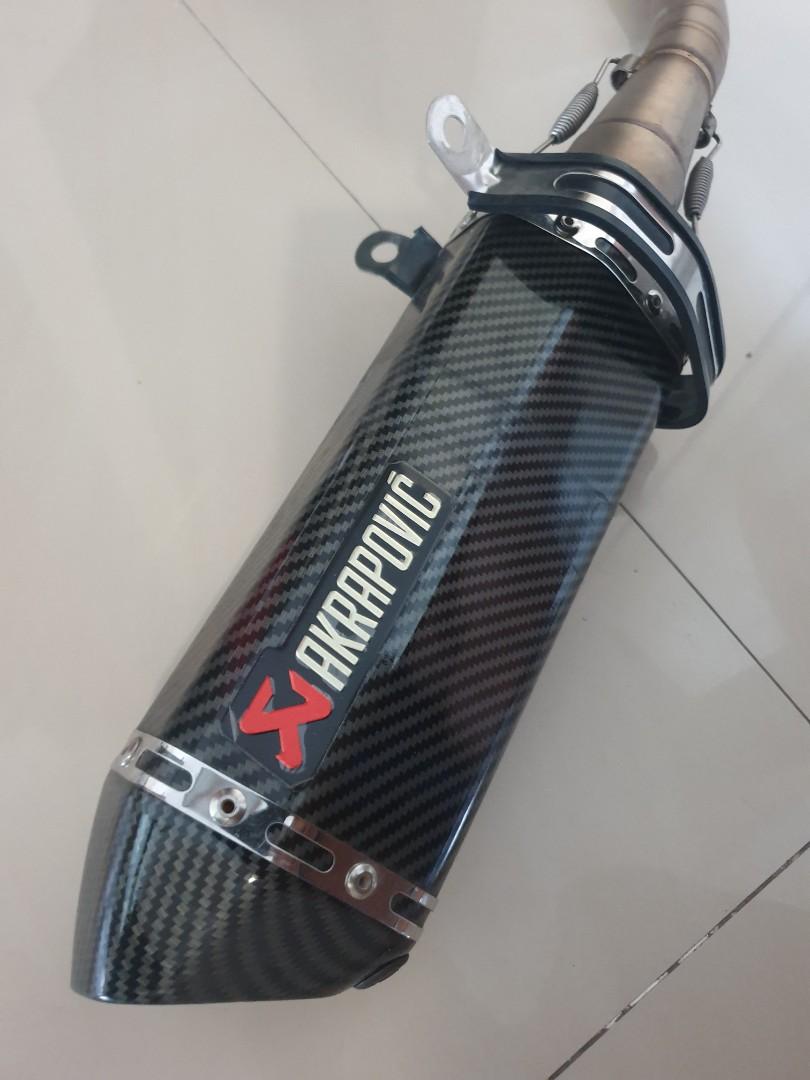 Akra non legal exhaust, Motorcycles, Motorcycle Accessories on Carousell