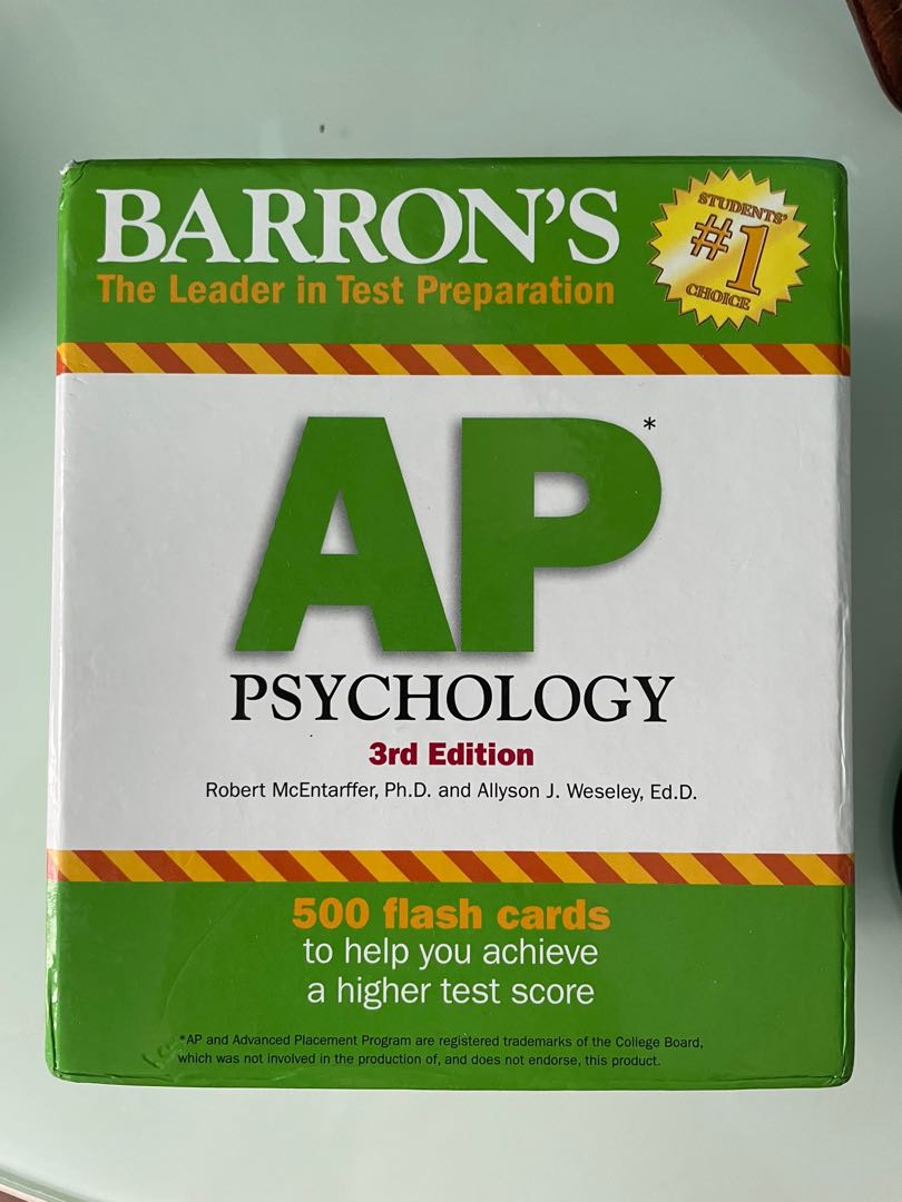 Ap Psychology Flashcards (Baron’s), 興趣及遊戲, 書本 & 文具, 小朋友書 - Carousell