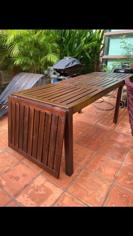 Applaro IKEA Drop-leaf Table, Furniture & Home Living, Outdoor ...