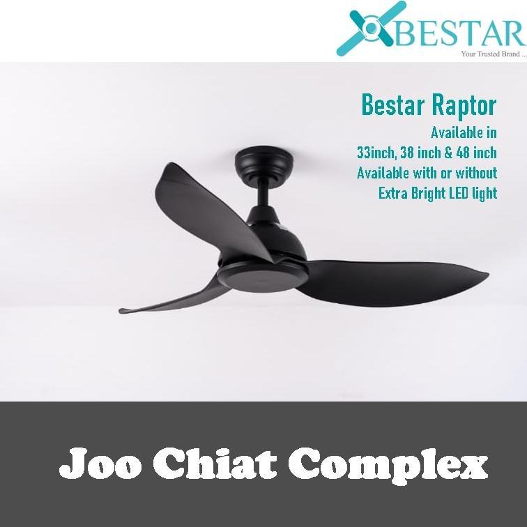 Bestar Raptor DC Motor Ceiling Fan with Light (33inch 38inch 48inch ...