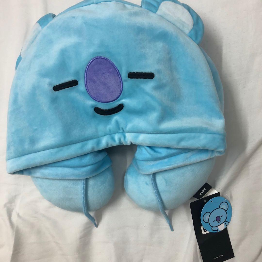 Bt21 Koya neck pillow, Hobbies & Toys, Memorabilia & Collectibles, K ...
